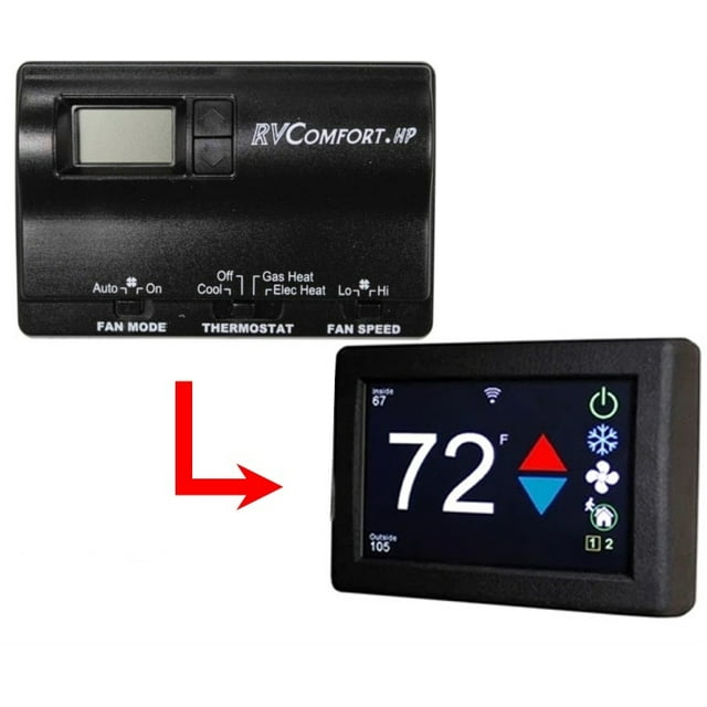 Micro-Air ASY-352-X01 EasyTouch Programmable Touch Screen RV Thermostat ...