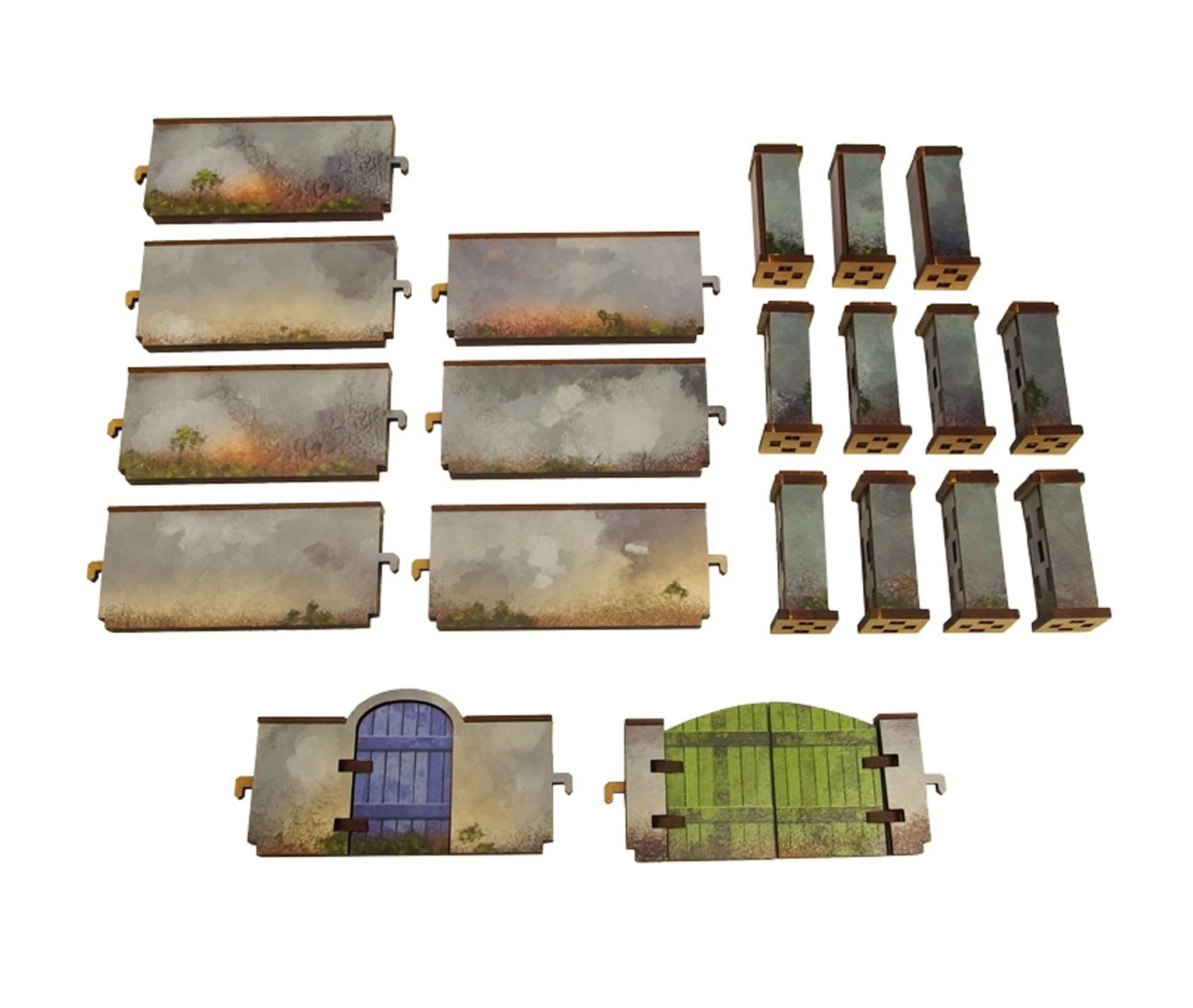 Micro Art Studio: WW2 Normandy Wall with Gate (High) HDF Prepainted Terrain - Walmart.com