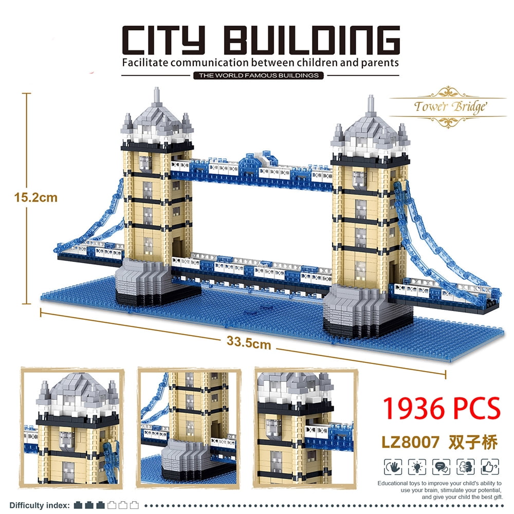 Micro Bricks Mini Architecture Sets Eiffel Tower Big Ben Rome Colosseo ...