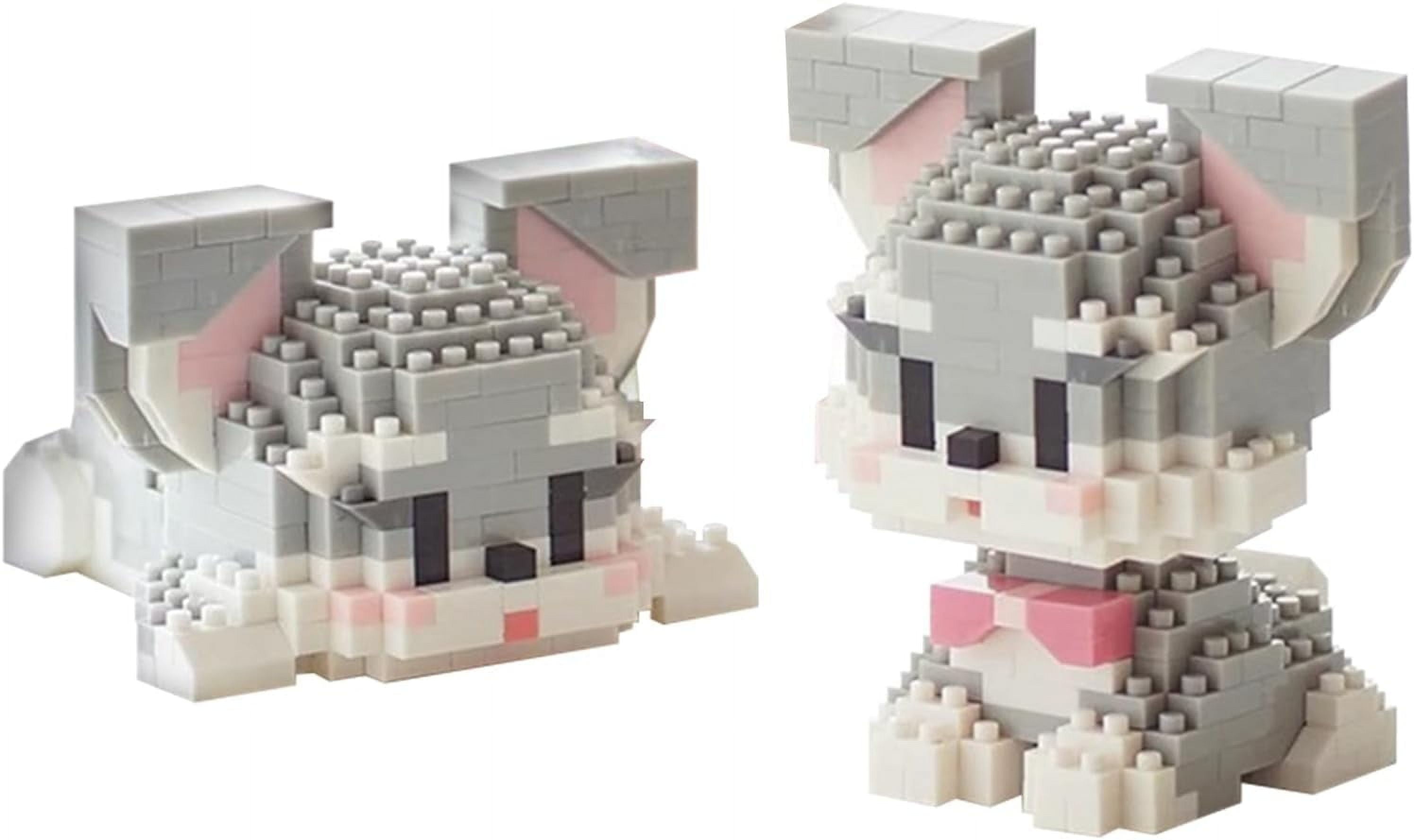 Micro Building Blocks Animal Set, DIY Mini 3D Dog Building Toy Bricks Kit,384 Pieces (2 in 1 ...