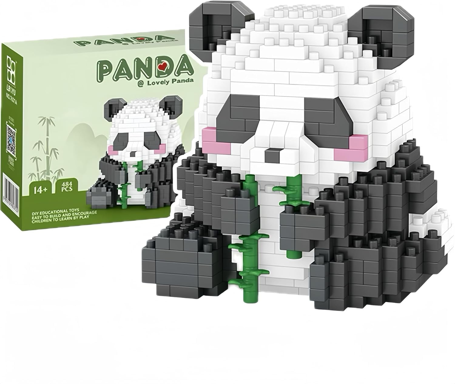 Micro Building Blocks Bamboo Panda Children's Building Blocks Toys ...