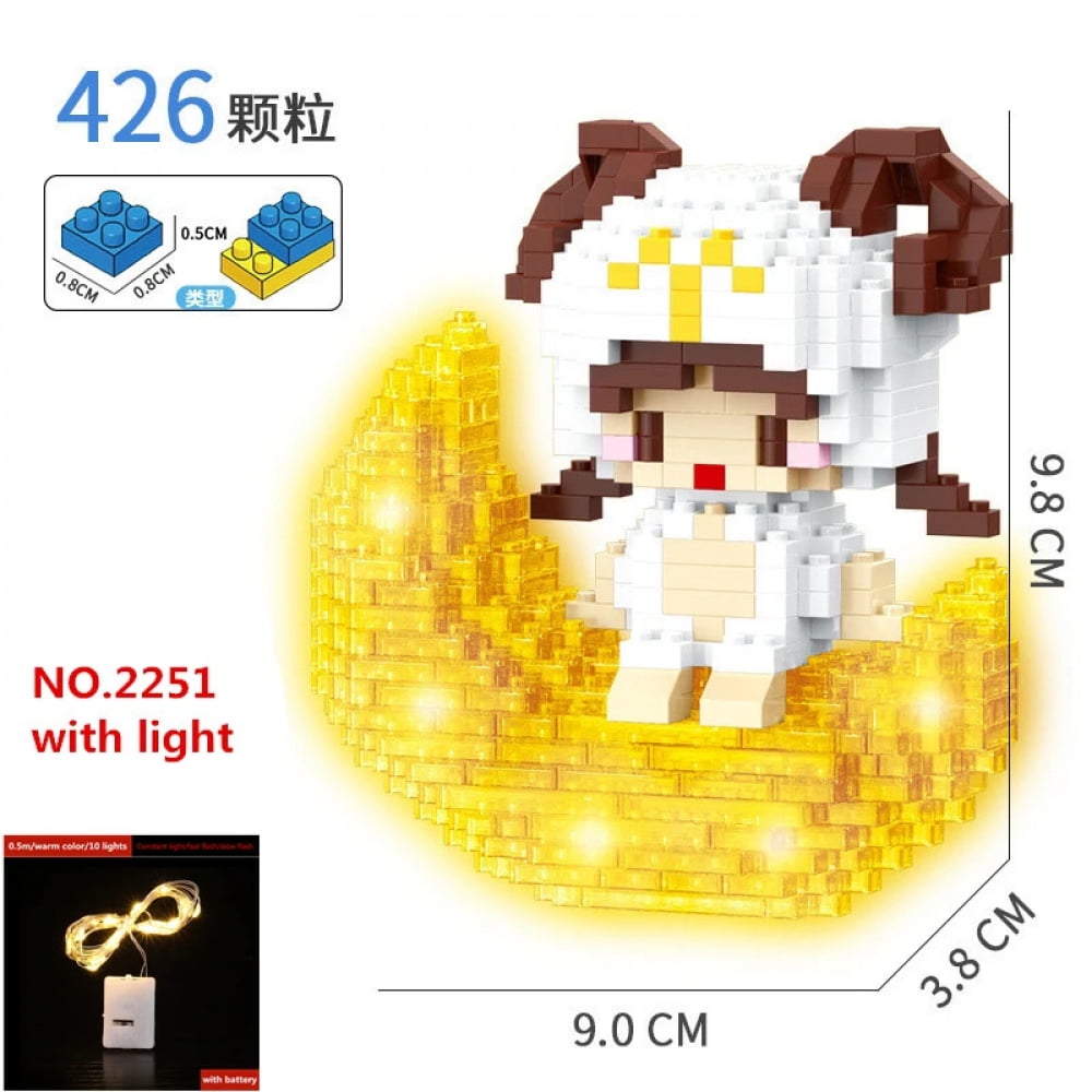 Micro Building Blocks Space Aerospace Series Glowing Astronaut Figure ...
