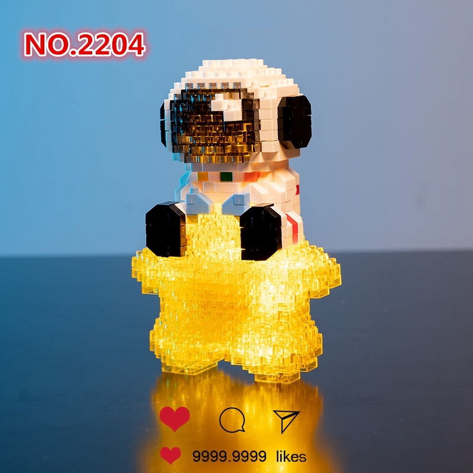 Micro Building Blocks Space Aerospace Series Glowing Astronaut Figure ...