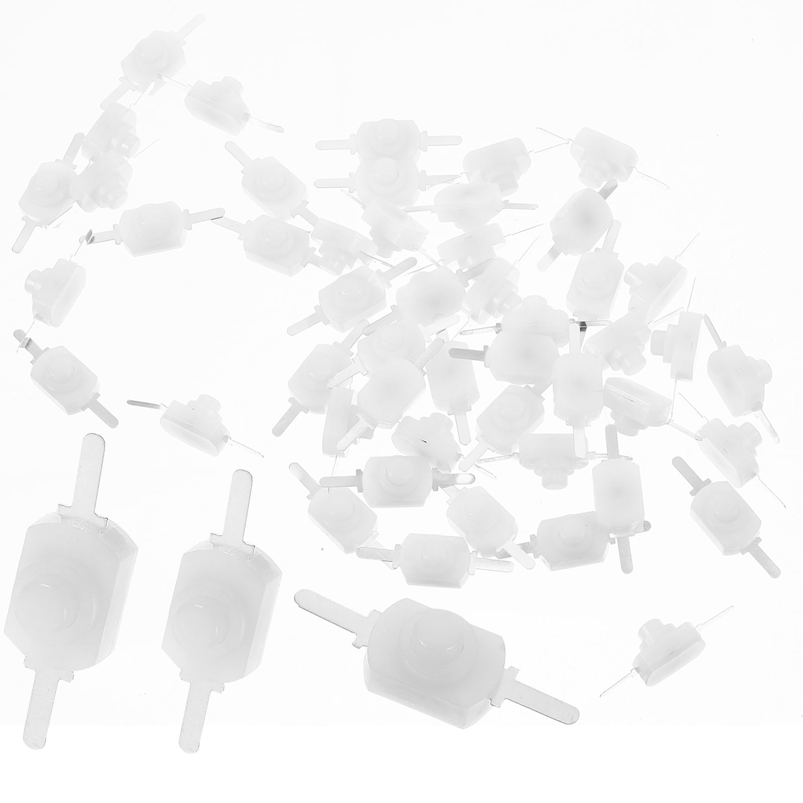Micro Button Switch 50 Pcs Push Light Latching Flashlight Mini ...