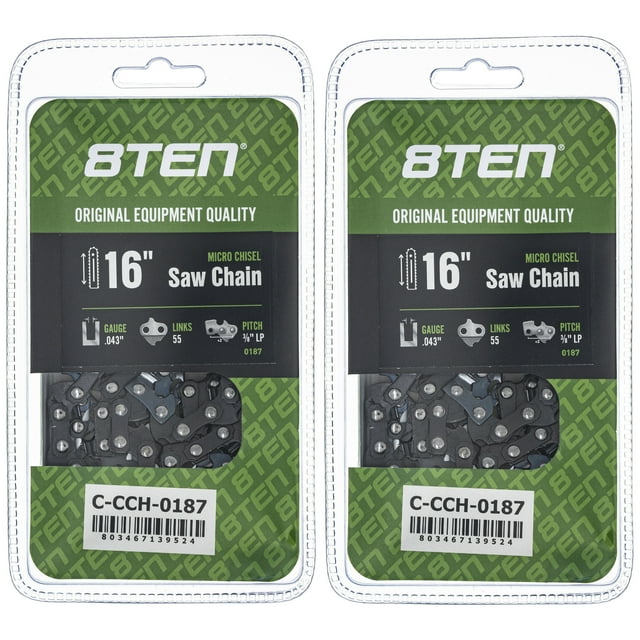 Micro Chisel Chainsaw Chain 16 inch .043 3/8 LP 55DL for Stihl MS 170 ...