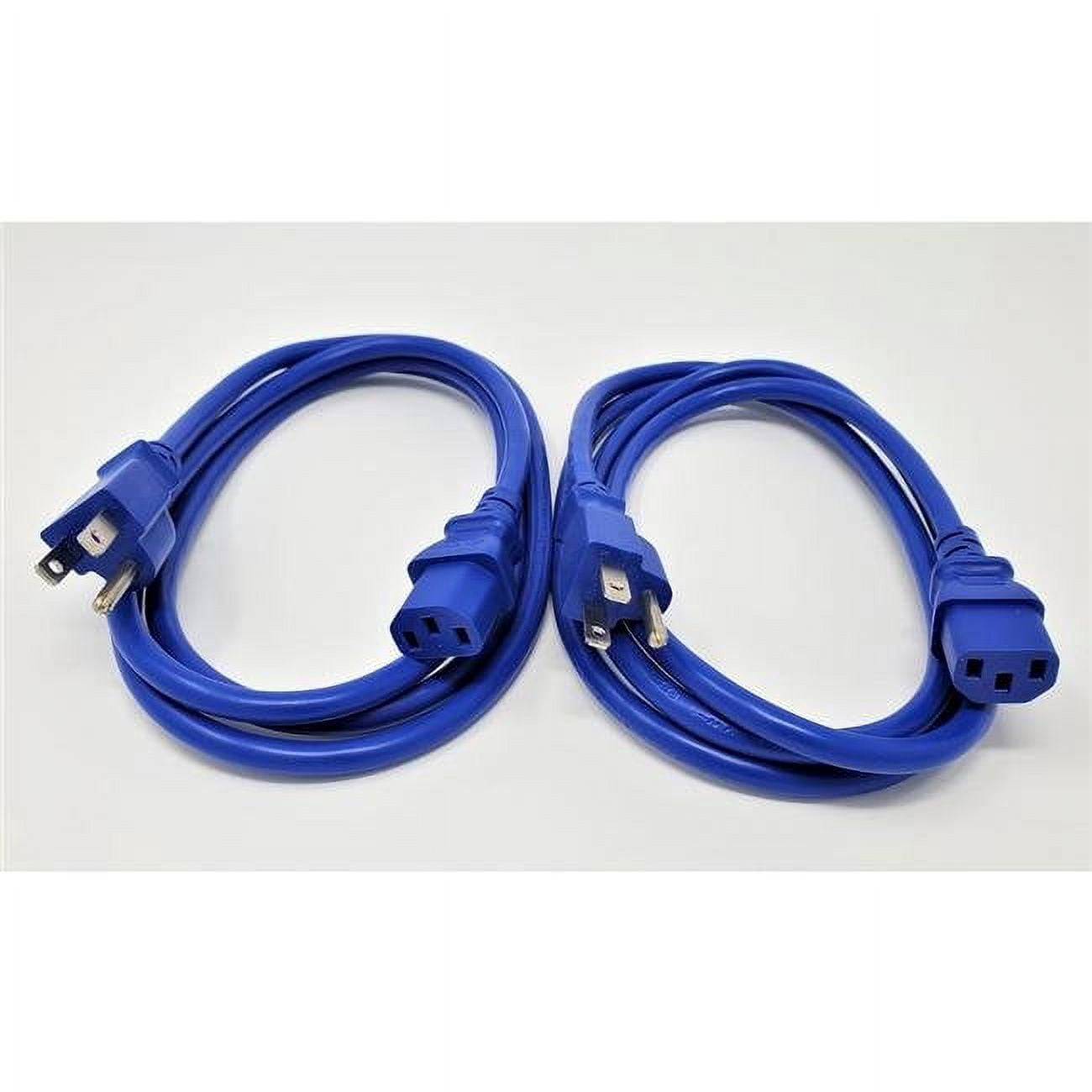 Micro Connectors M05-113ULBL-2P 6 ft. UL Approved 18 AWG 10 Amp Power ...