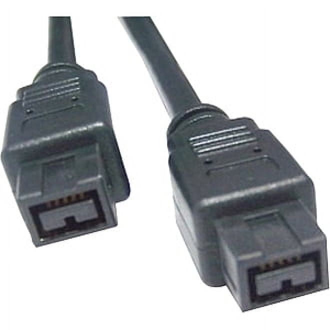 Micro Connectors E07-245 15 ft. FireWire IEEE 1394B 9P-9P Cable, Black ...