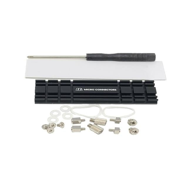 Micro Connectors M.2 NVME SSD Installation Kit with Low-Profile Heat ...