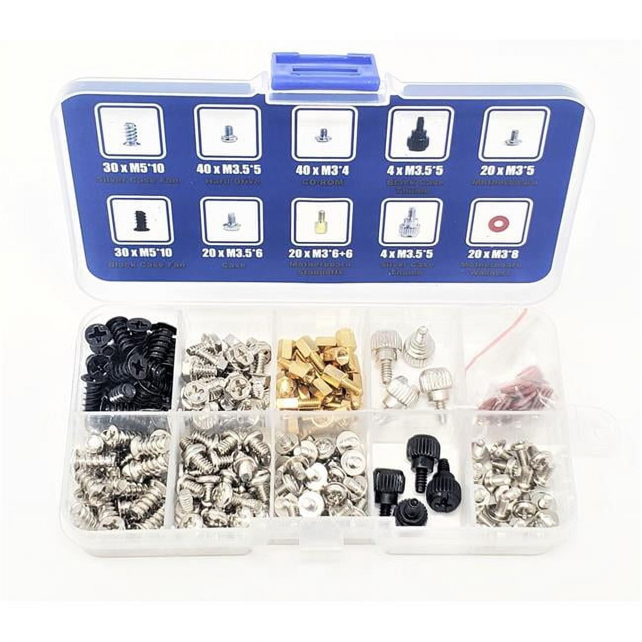 Micro Connectors PC Computer Screws Assortment Kit for Computer Hard ...