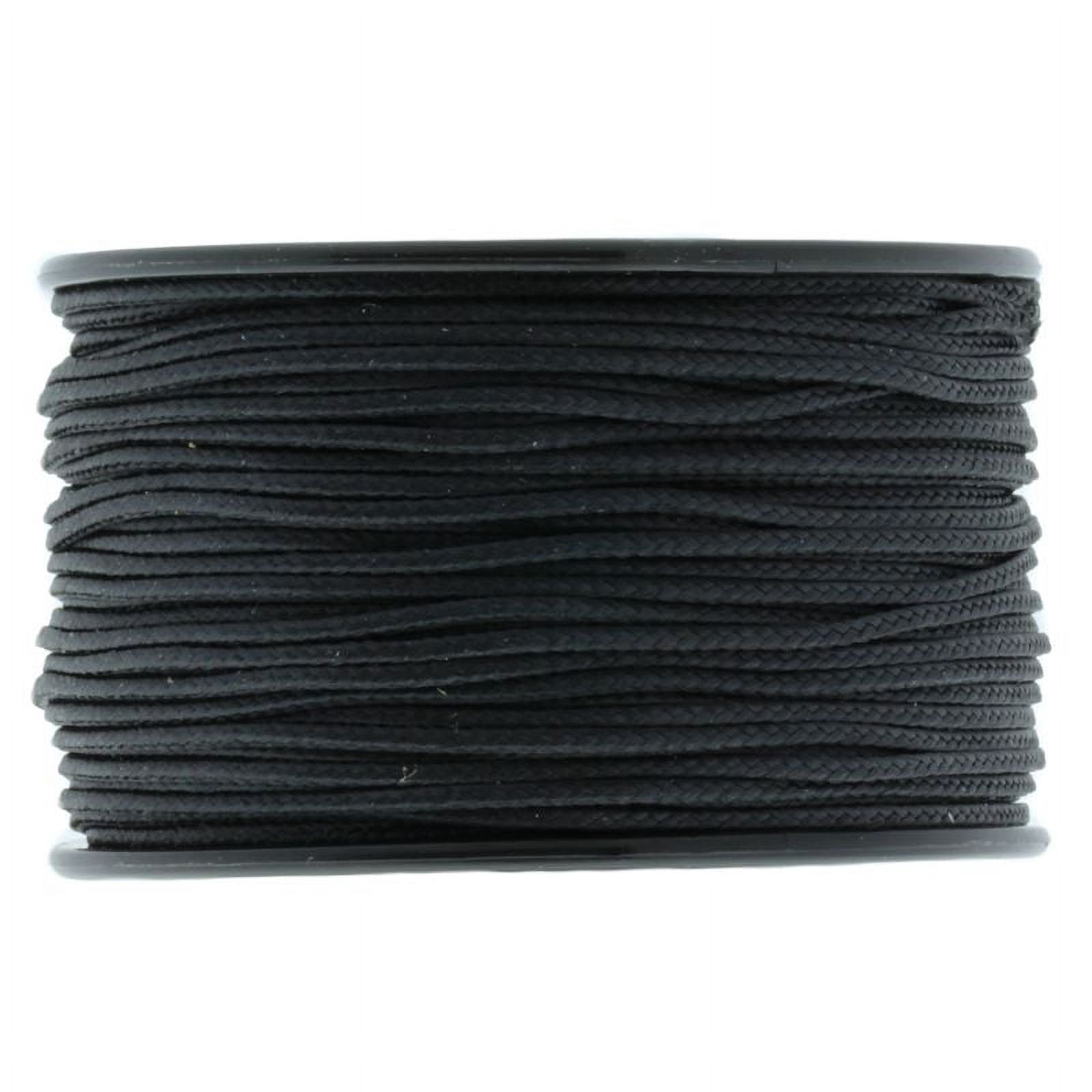 Micro Cord Paracord 1.18mm x 125' Black by Jig Pro Shop - Made in the ...