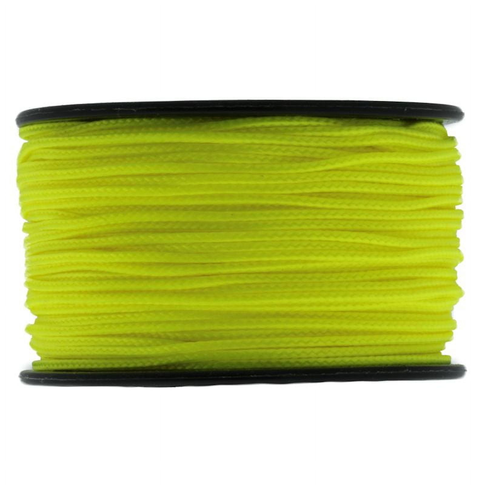 Micro Cord Paracord 1.18mm x 125' Neon Yellow by Jig Pro Shop - Made in ...