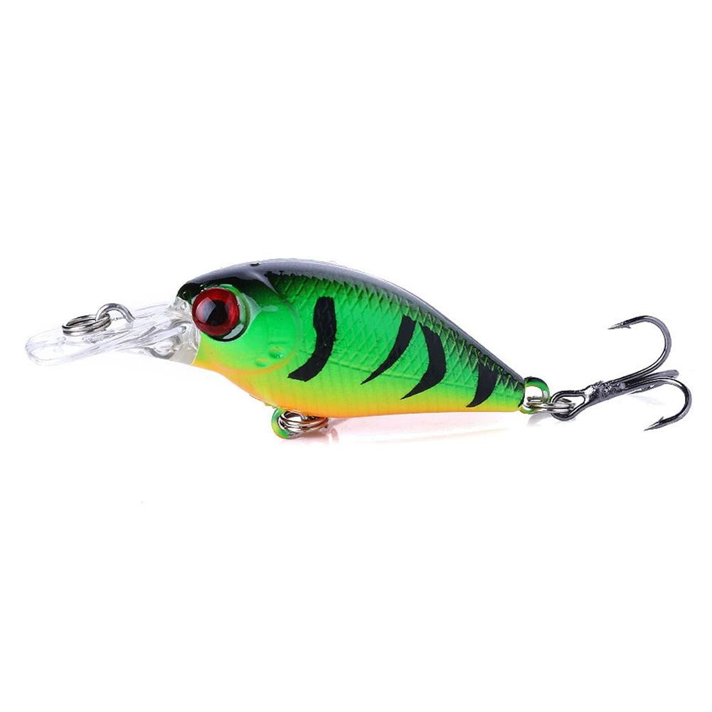 Micro Crankbait Treble Hooks Wobbles Jerkbait Crank Pike T3K7 Carp bass ...