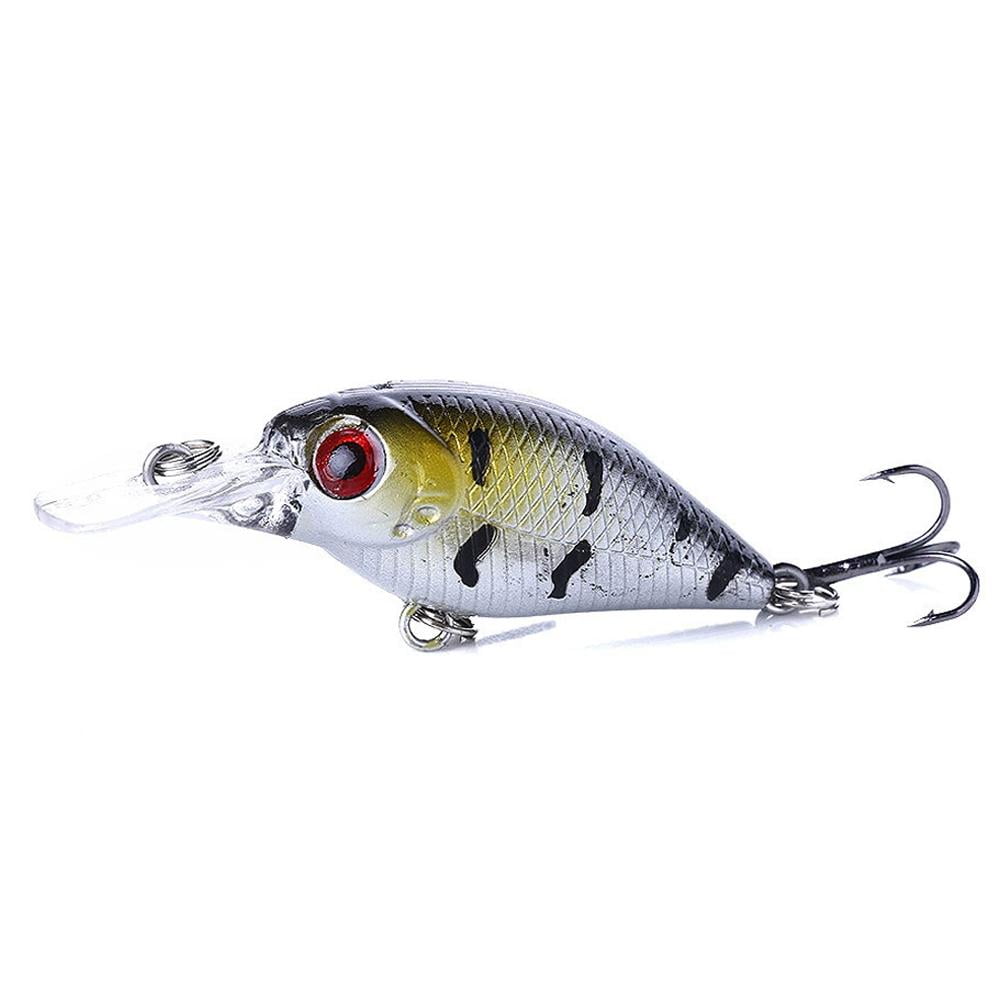 Micro Crankbait Treble Hooks Wobbles Jerkbait Crank bass Pike Carp T3K7 ...