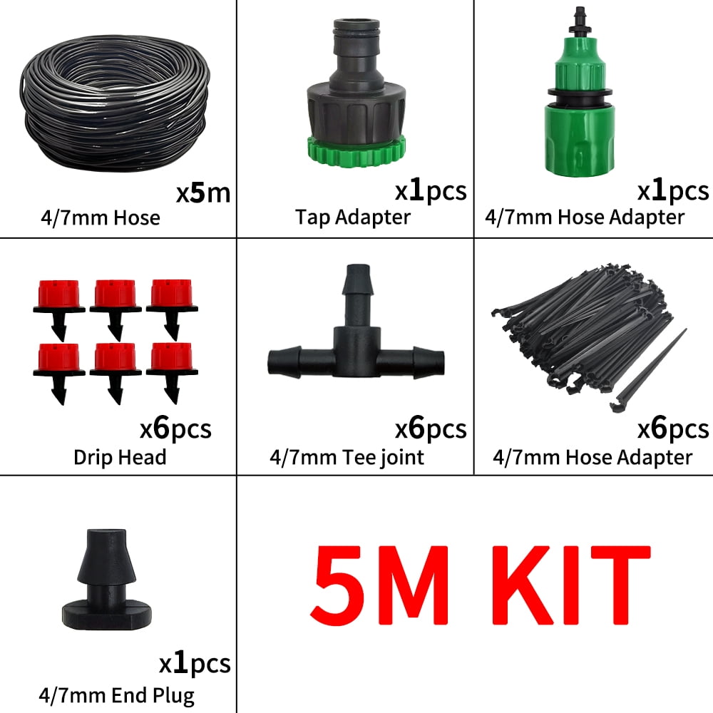 Micro Drip Irrigation System Portable 20M Automatic Watering with ...