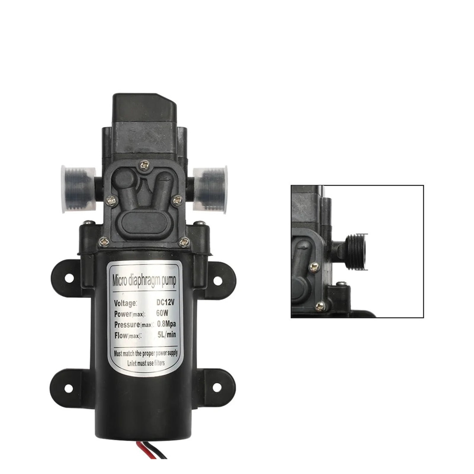 Micro Electric Diaphragm Water Pump High Pressure Car Washing Spray ...