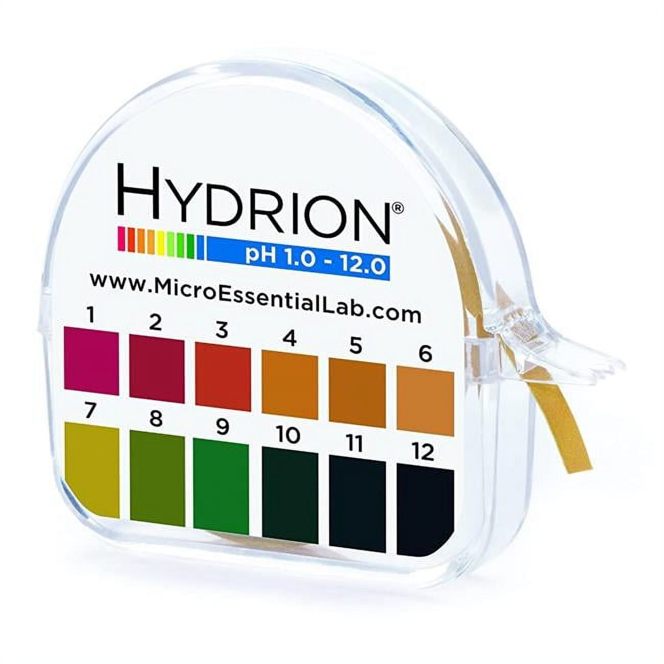 Micro Essentials 1200715-EA Dispenser Hydrion 1.0 to 12.0 pH Paper for ...