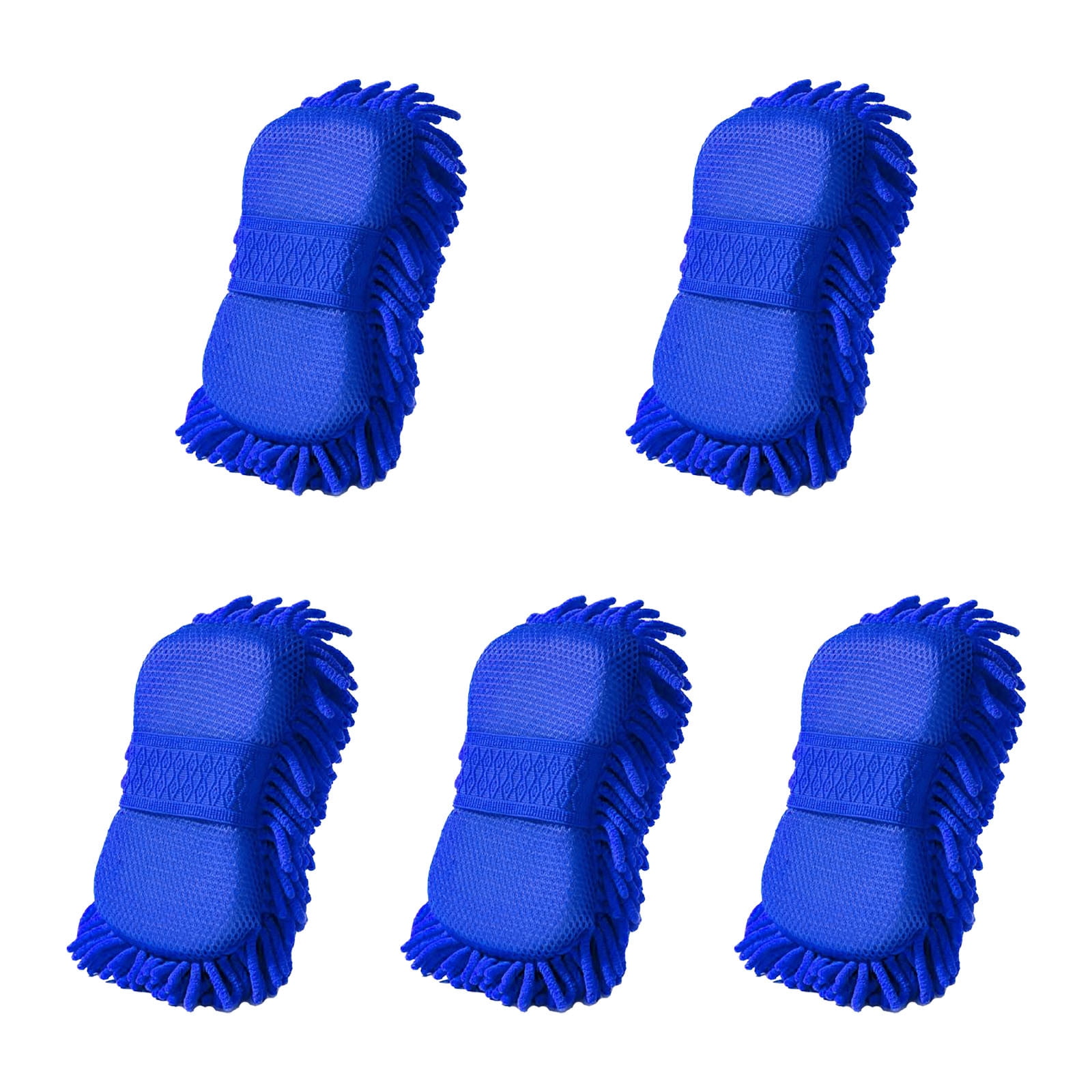 Micro Fiber Bristle Sponge,Premium Chenille Microfiber Wash Sponge, Two ...