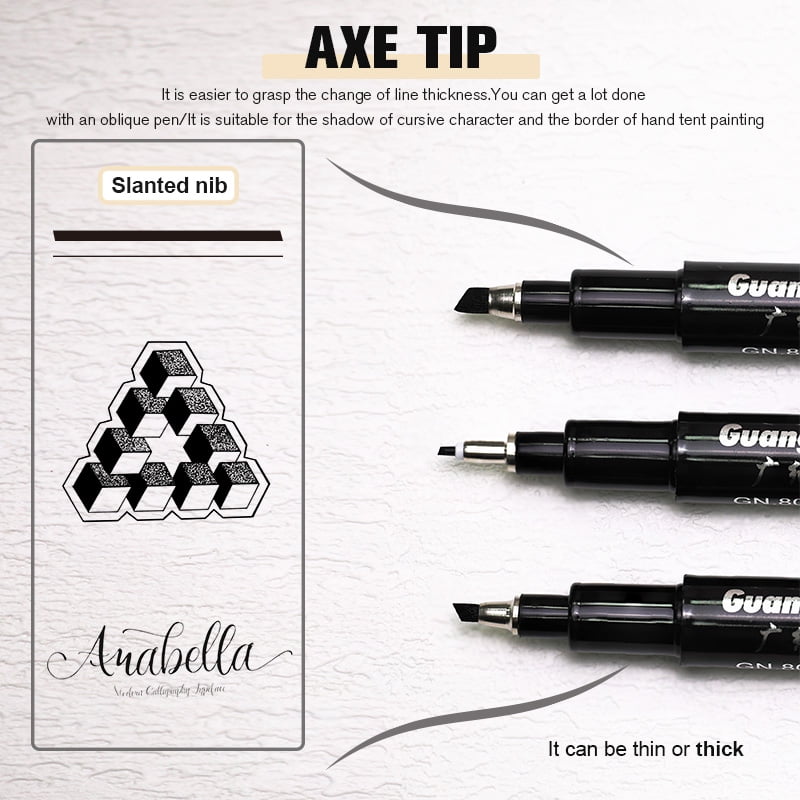 Micro Fineliner Drawing Art Pens: 3 Black Fine Line Waterproof Ink Set ...