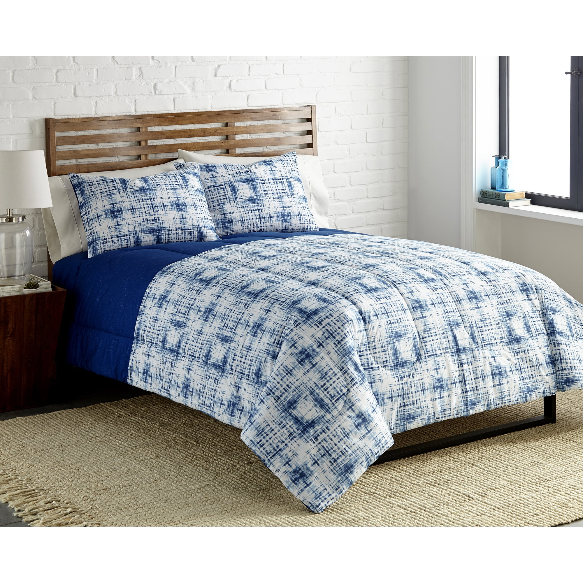 Micro Flannel 6 in 1 Comforter Set, Full/Queen, Batik - Walmart.com
