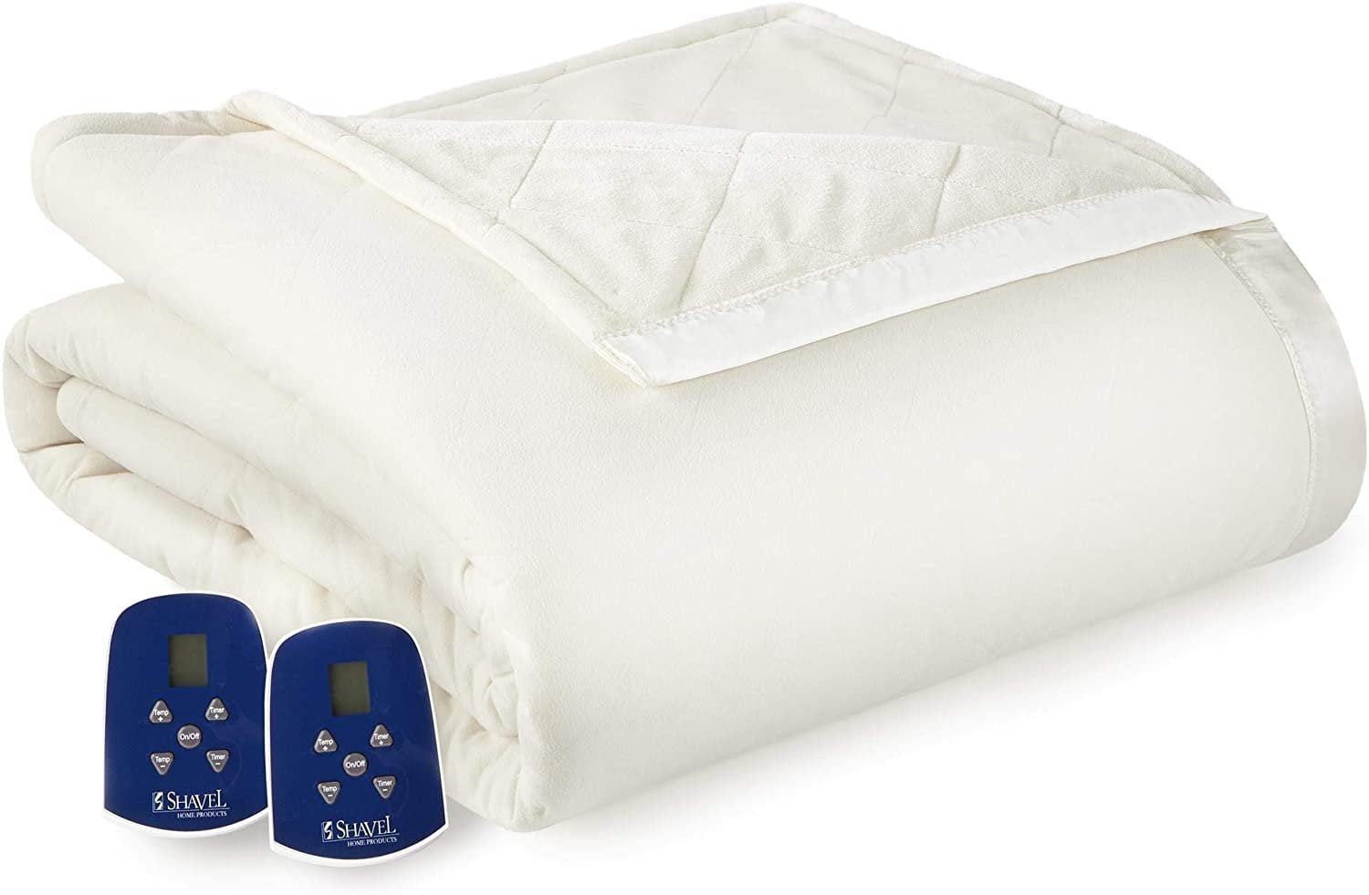 Micro Flannel® to Ultra Velvet® Electric Heated Blanket - Walmart.com