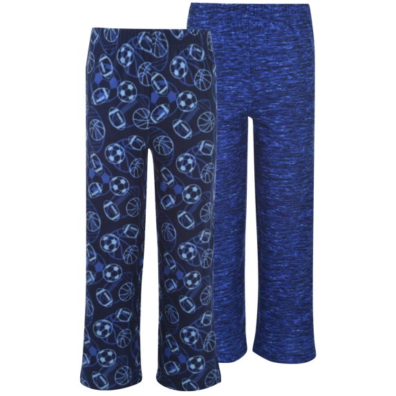 Micro Fleece Sleep Pants Value 2 Pack (Little Boy & Big Boy) - Walmart.com