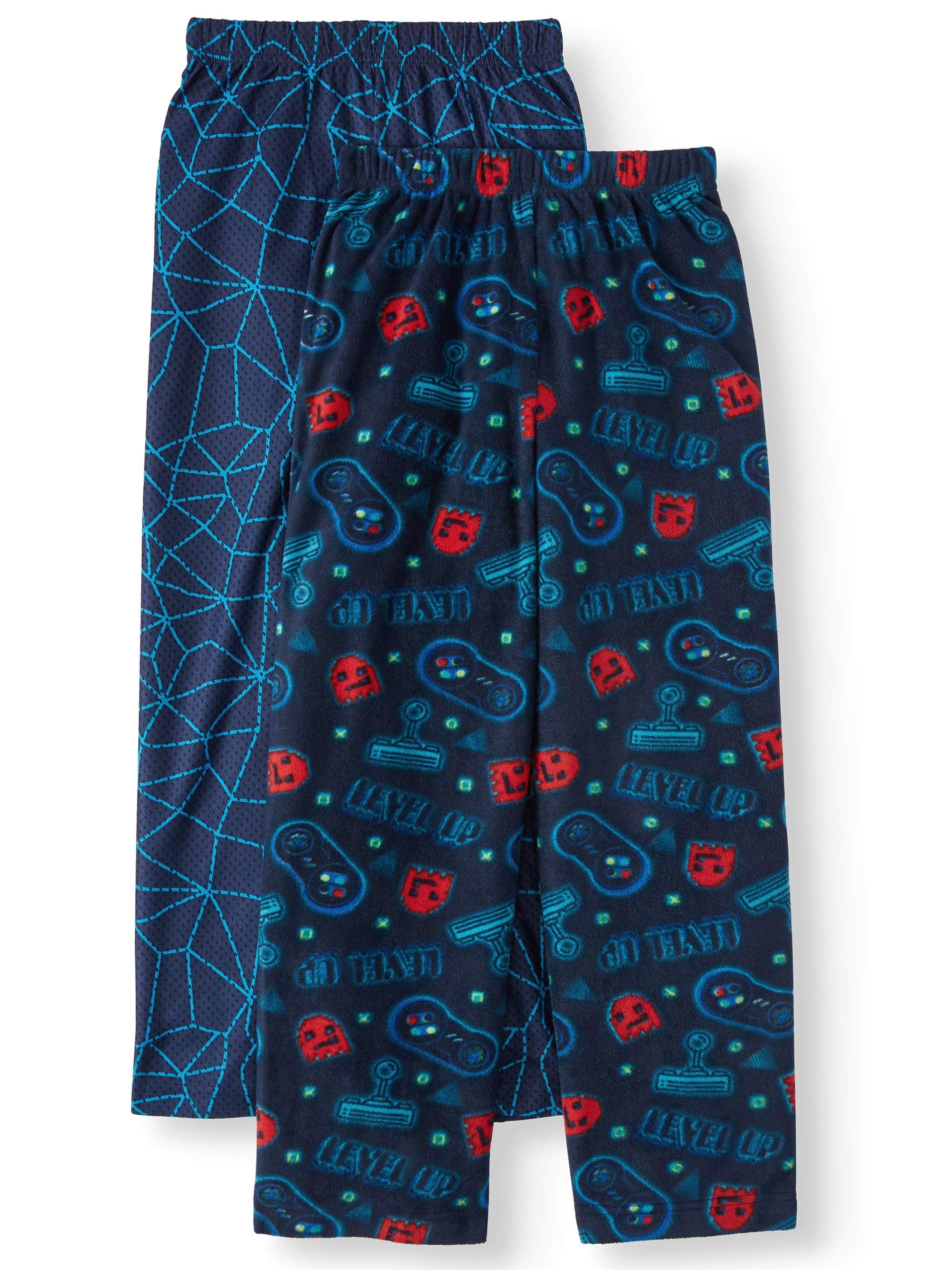 Micro Fleece Sleep Pants Value 2 Pack (Little Boy & Big Boy) - Walmart.com