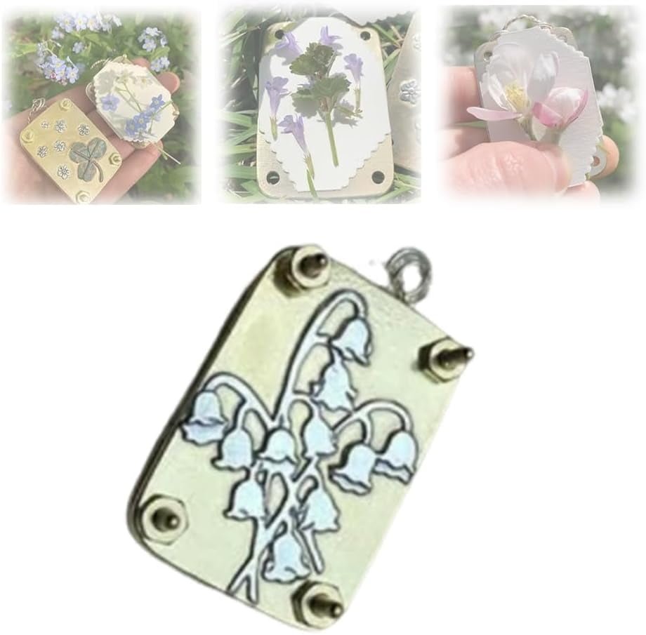Micro Flower Press, Functional Mini Flower Press Miniature Flower Pressing Kit Metal Plants Art ...