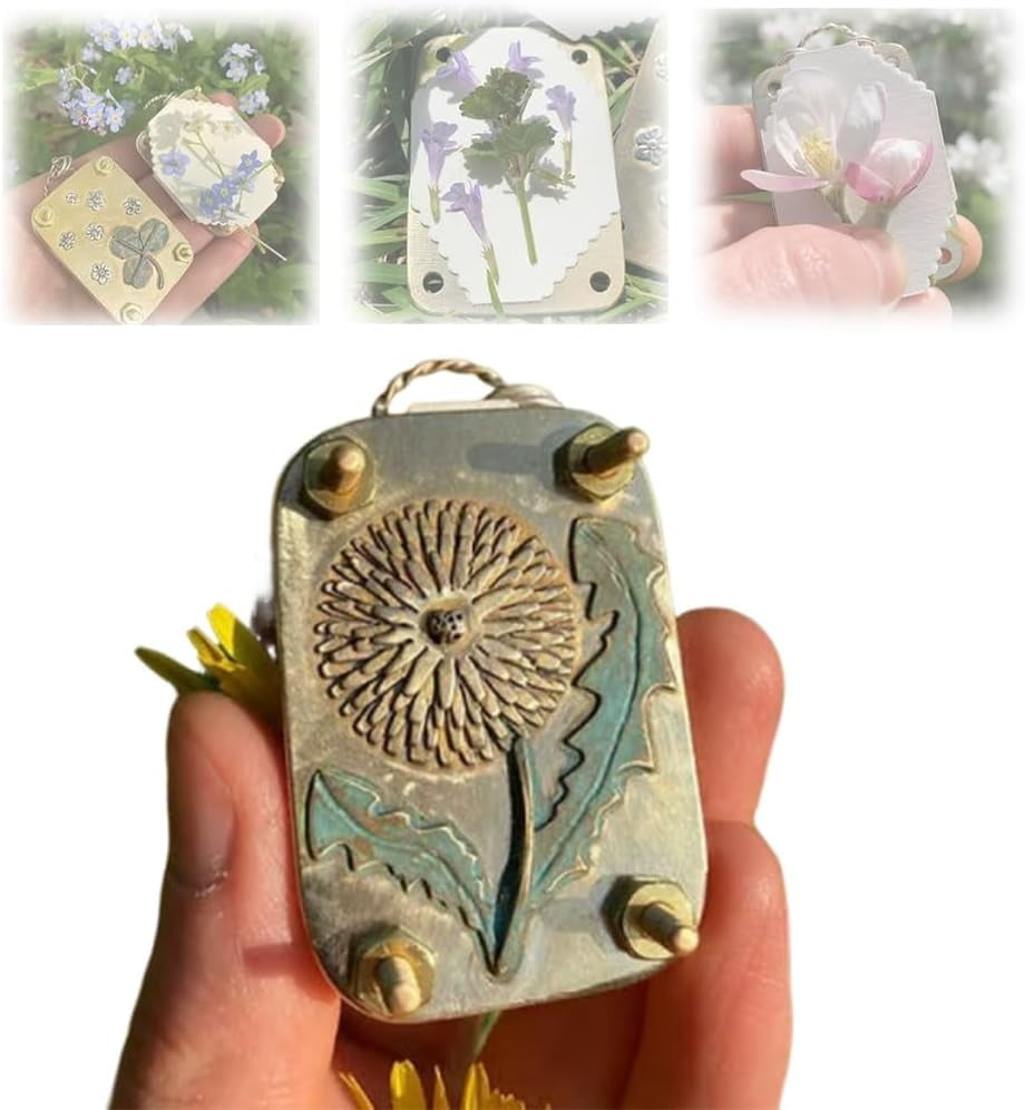 Micro Flower Press, Functional Mini Flower Press Miniature Flower Pressing Kit Metal Plants Art ...