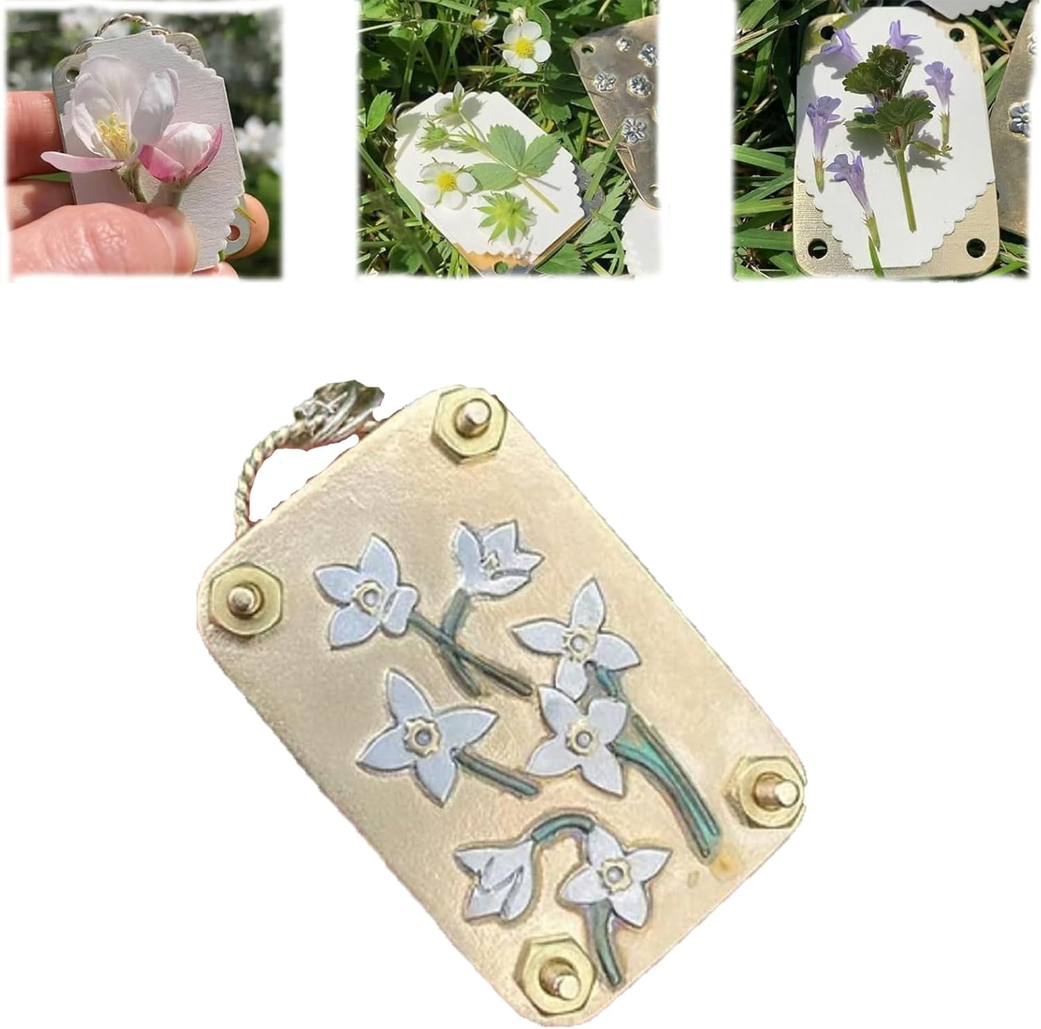 Micro Flower Press, Metal Flower Pressing Plant Preservation Kit ...