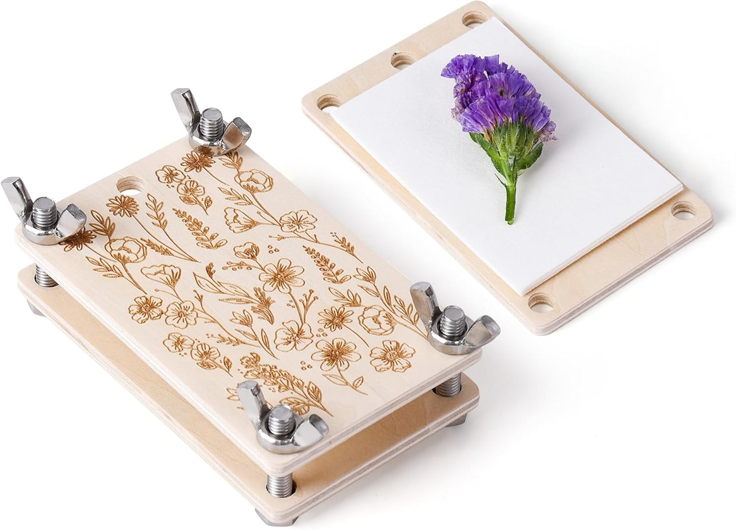 Micro Flower Press, Small Flowers Press Kit, Pocket Flower Pressing ...