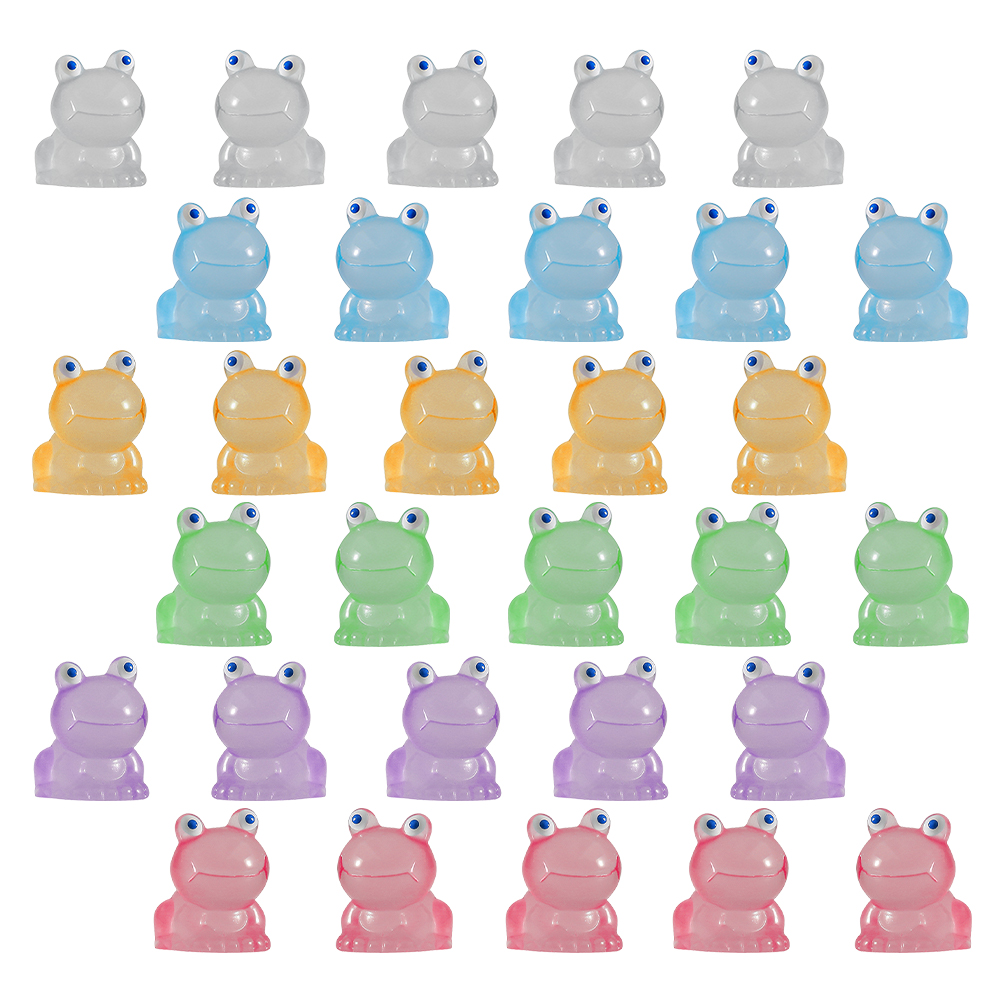 Micro Frog Ornaments Figurines Tiny Frogs Resin Tablescape Decor Cake ...