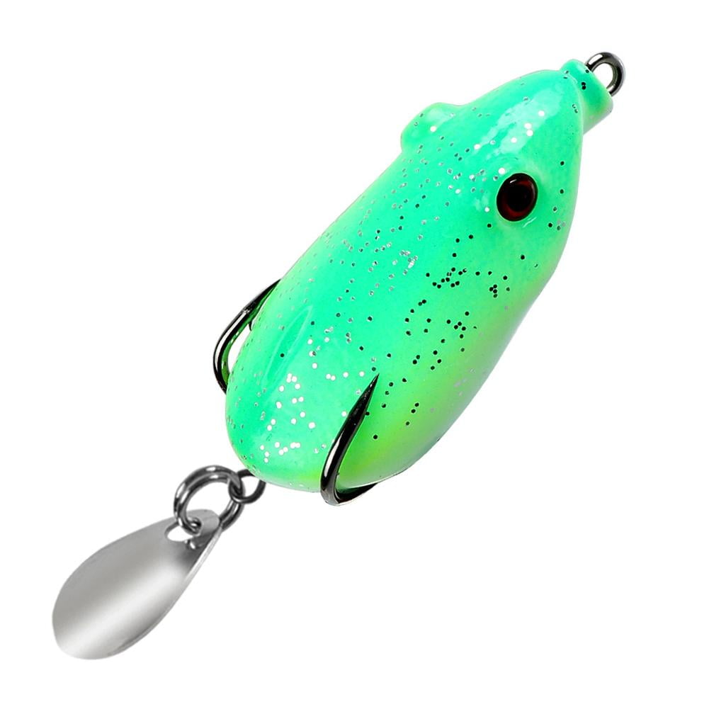 Micro Frog Top Water Soft Fishing Lure Bait Floating Swimbait New F9K4 ...