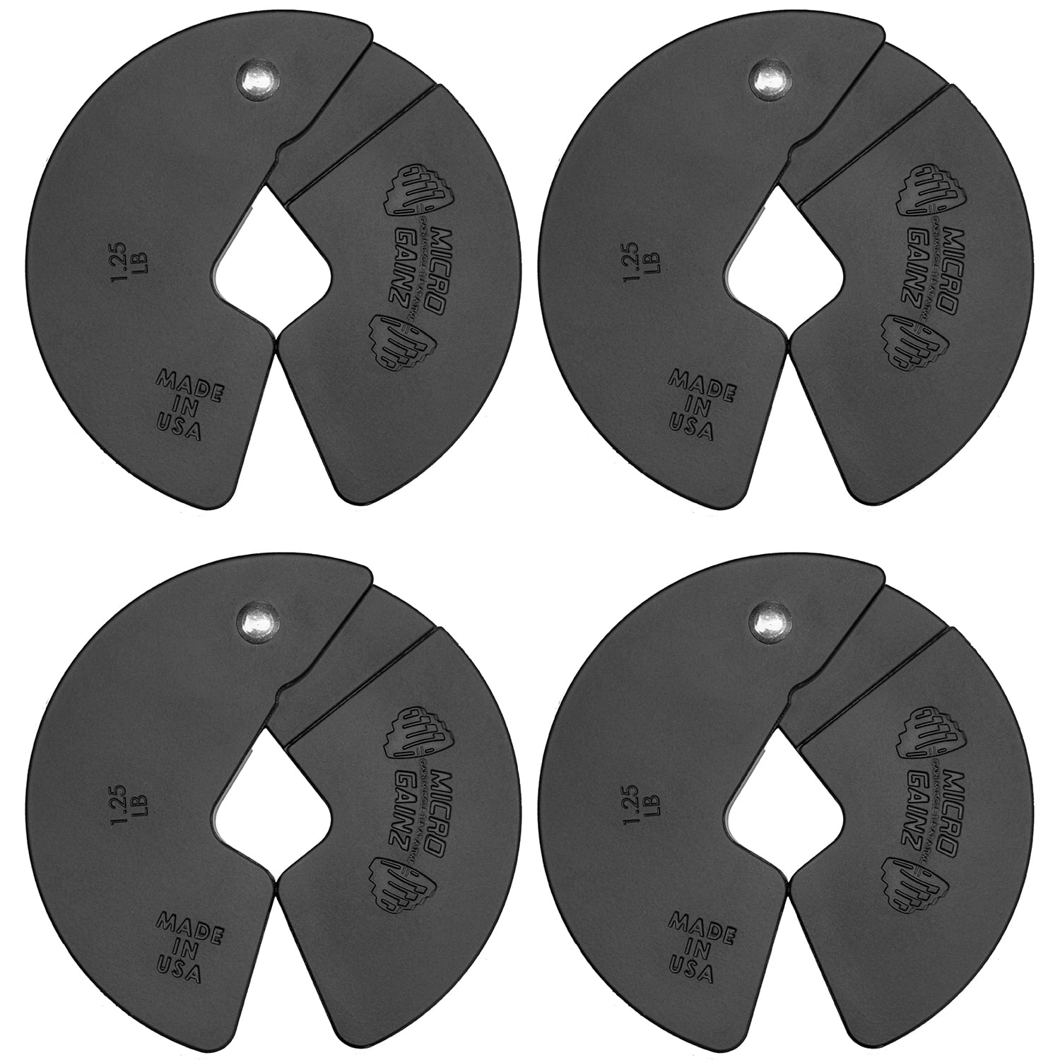 Micro Gainz 1.25LB Dumbbell Fractional Plates 4 Piece- For Lifting ...