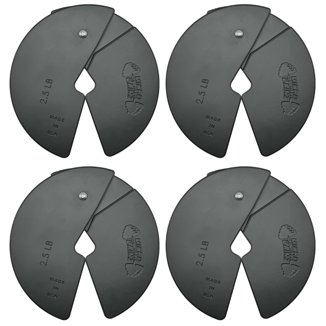 Micro Gainz 2.5LB Dumbbell Fractional Weight Plates 4 Piece- Designed ...