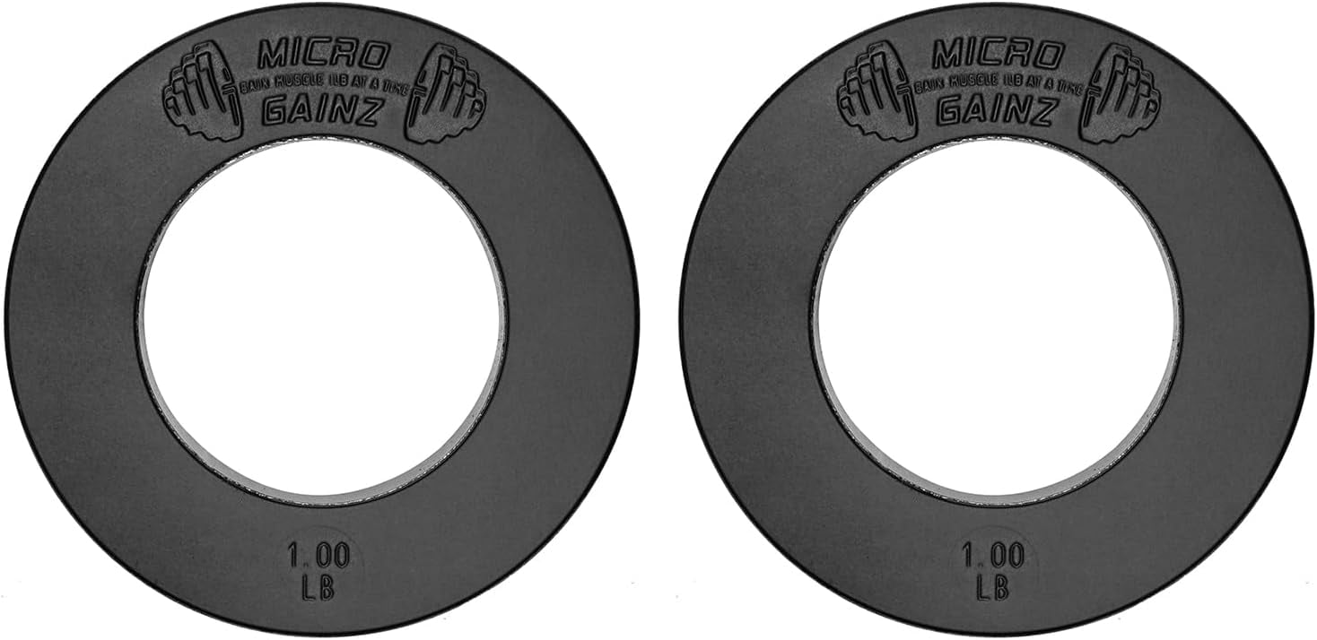 Micro Gainz Calibrated Fractional Weight Plate Set of 2 Plates, Choose ...