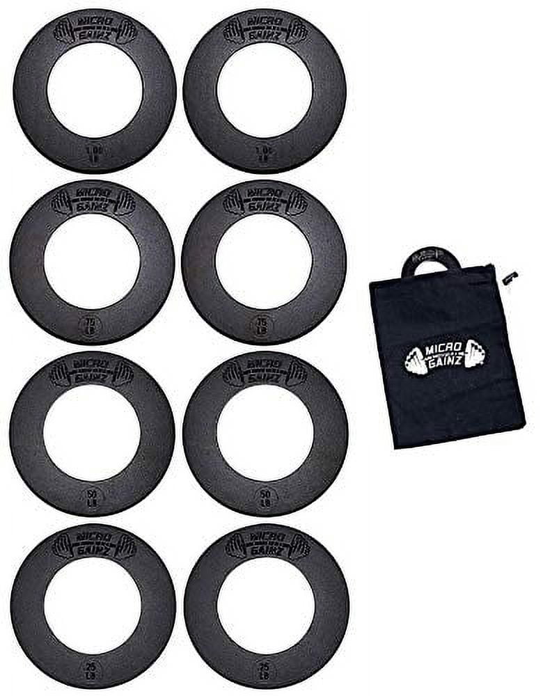 Micro Gainz Calibrated Fractional Weight Plate Set of .25LB-.50LB-.75LB ...