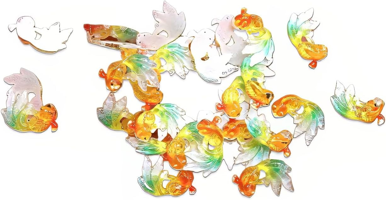 Micro Goldfish 10 or 20 Pk Orange or Rainbow Miniature Polyresin ...