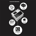 Micro-ITX Case PC Case SKTC A17 SGCC Computer Case Support Micro-ITX ...