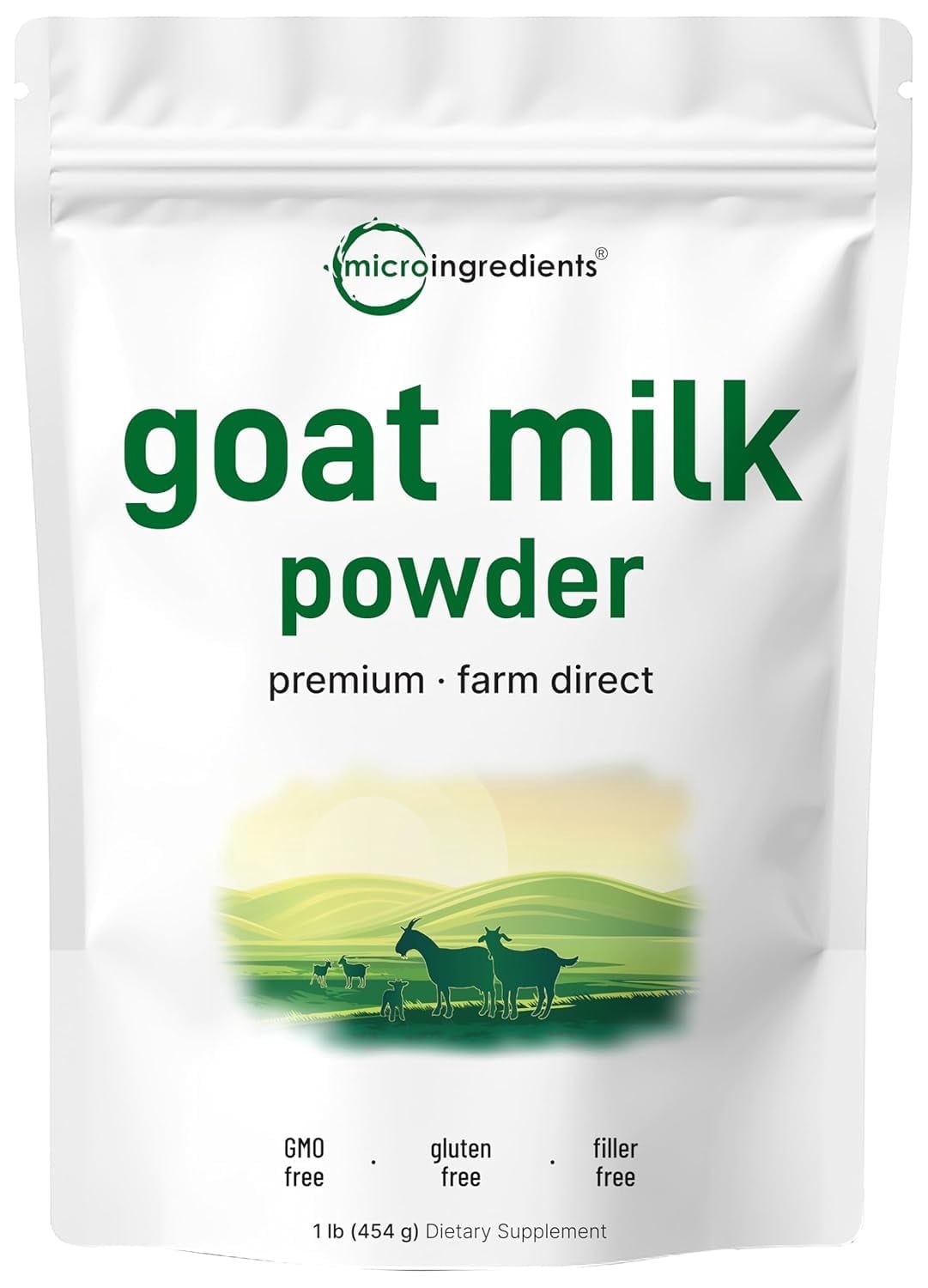 Micro Ingredients Goat Milk Powder, 1lb (16oz) | Grass Fed Source ...
