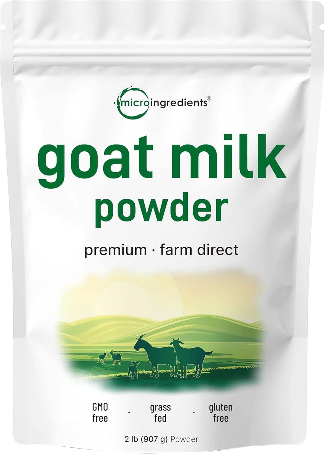 Micro Ingredients Goat Milk Powder, 2lb (32oz) | Grass Fed Source ...