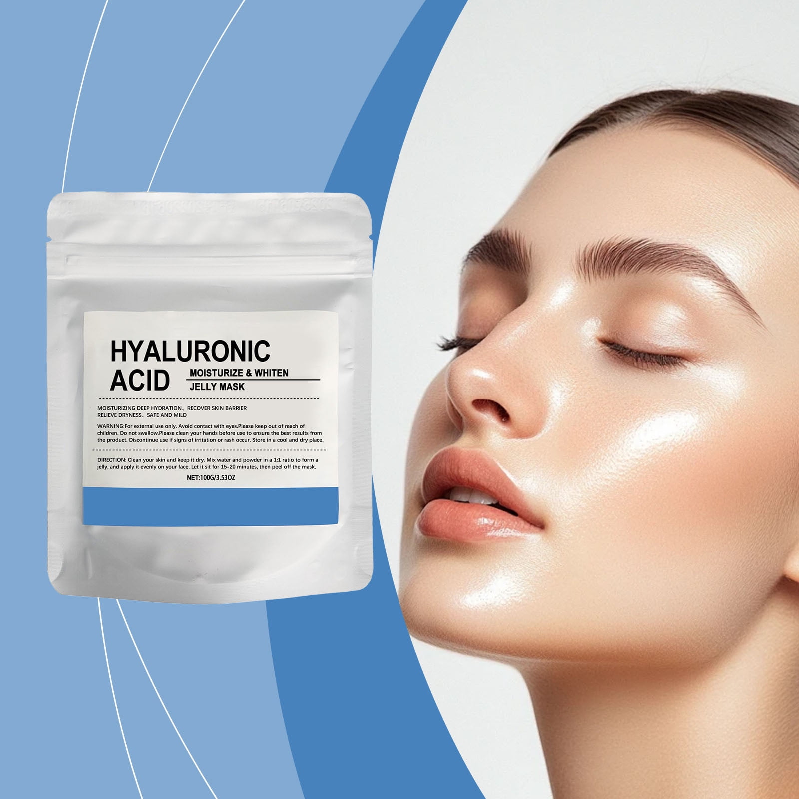 Micro Ingredients Hyaluronic Acid Powder, DIY Facial Serum, Skin ...