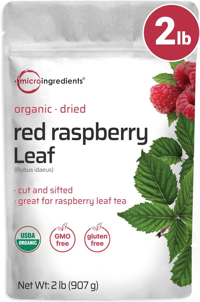 Micro Ingredients Organic Dried Raspberry Leaf Tea, 2lbs | Cut & Sifted ...