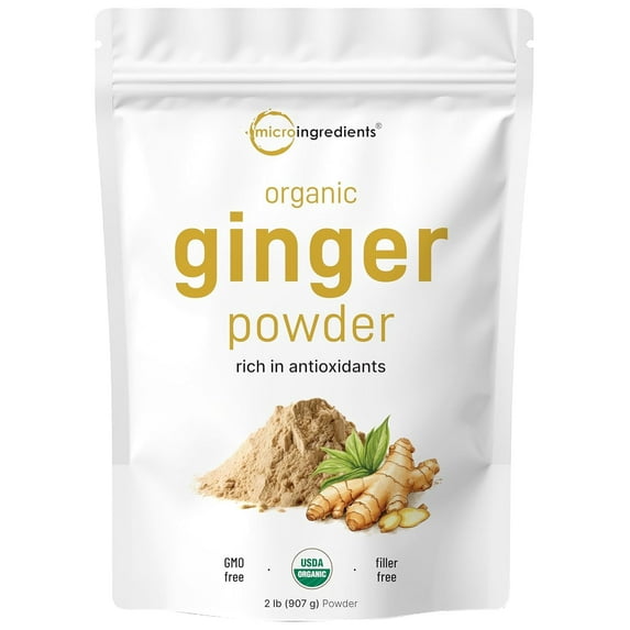 Micro Ingredients Organic Ginger powder, 2lbs (32oz) | Premium Source ...
