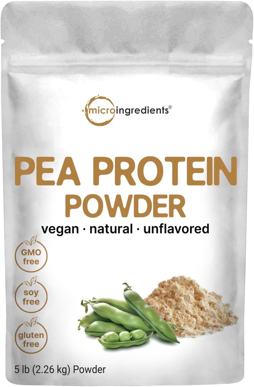 Micro Ingredients Pea Protein Powder, 5lb | Unflavored Vegan Protein ...
