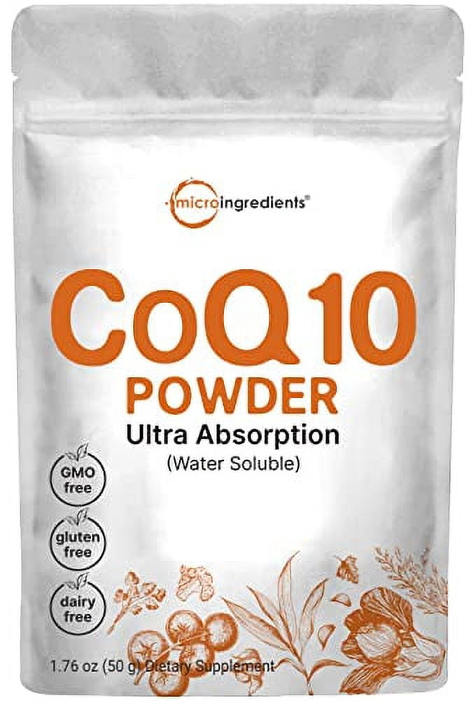 Micro Ingredients Water Soluble COQ10 Supplement (COQ10 200mg Per ...