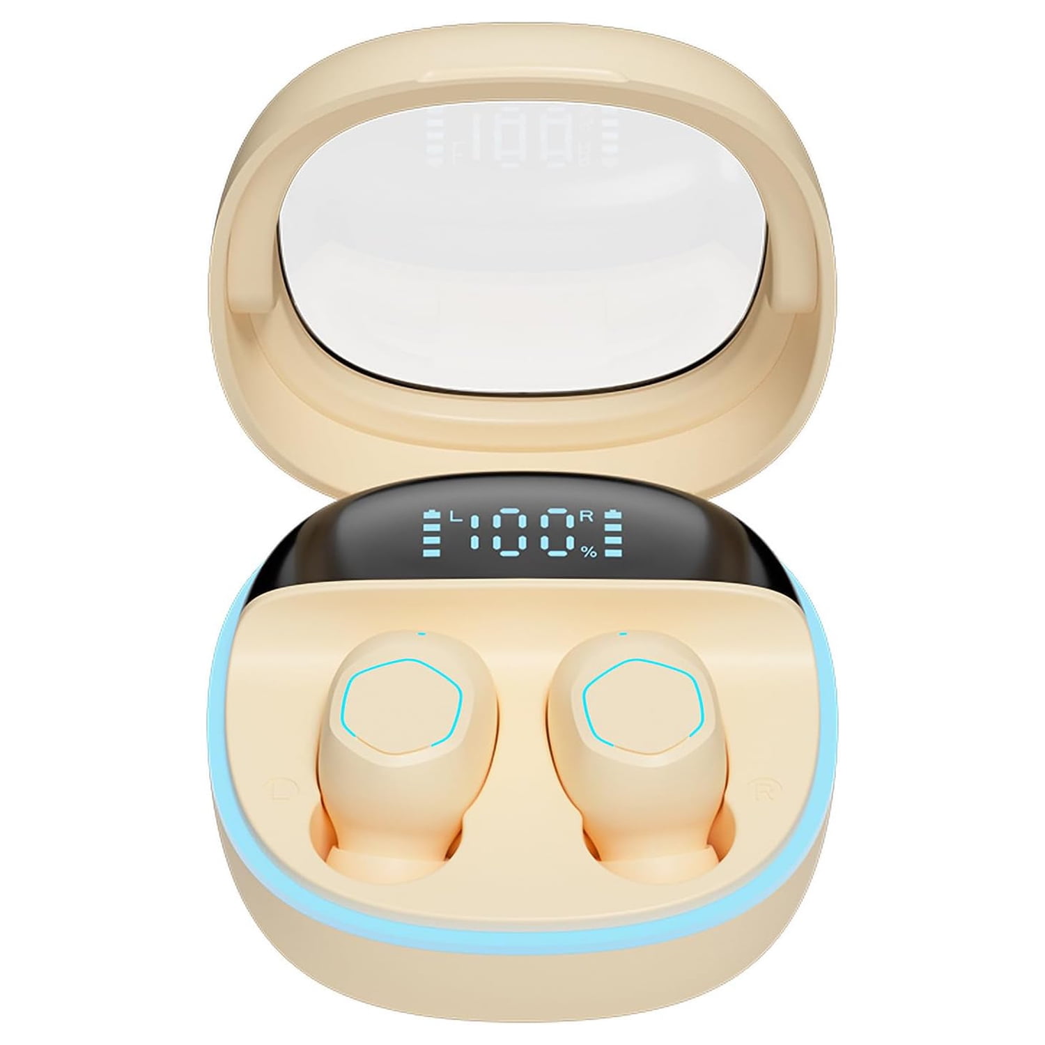 Micro Wireless Earbuds for Small Ear Canals 8H Playtime Touch Control ...