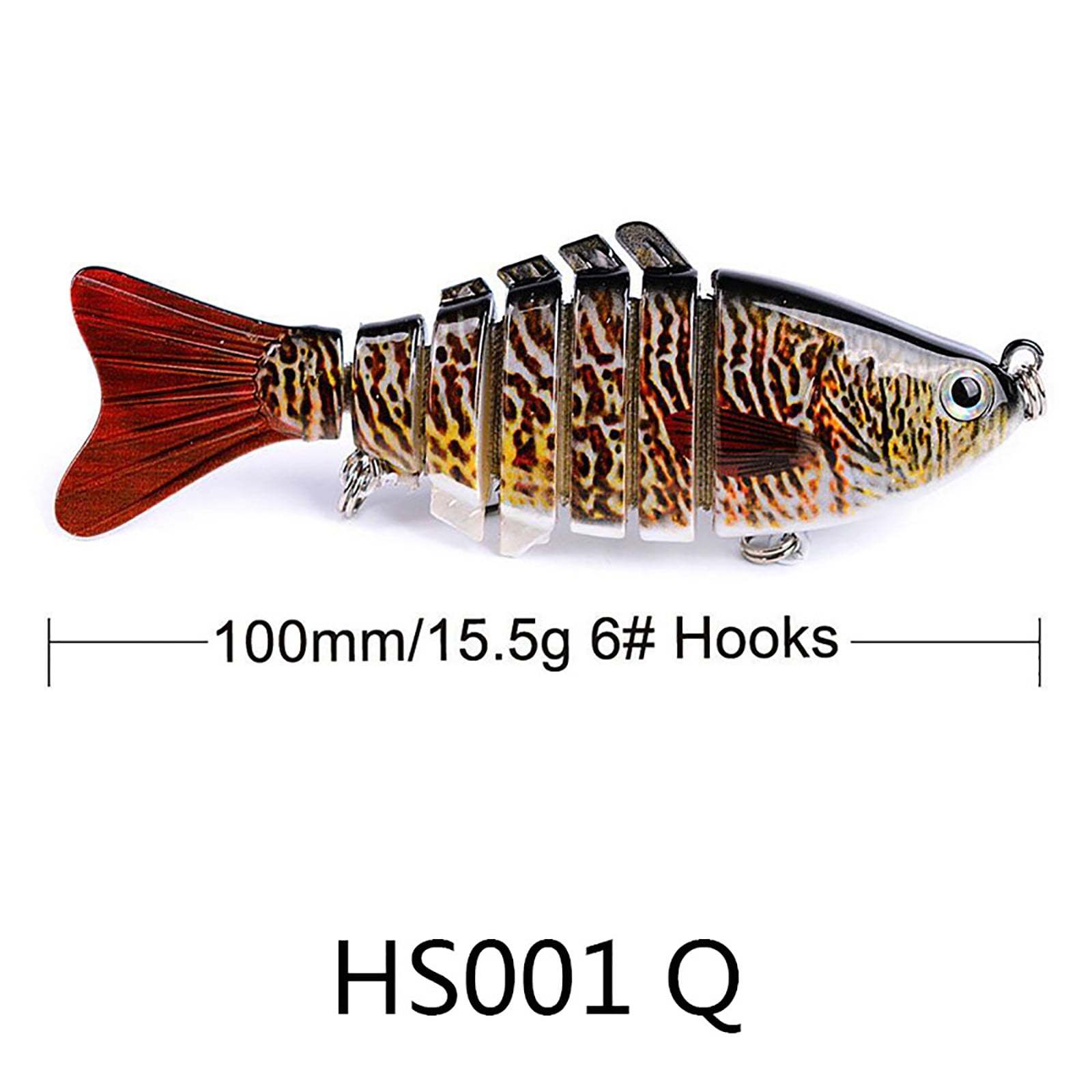 Micro-Jointed Swimbait, 10cm Road Sub Bait Plastic Hard Bait, 15.5g ...