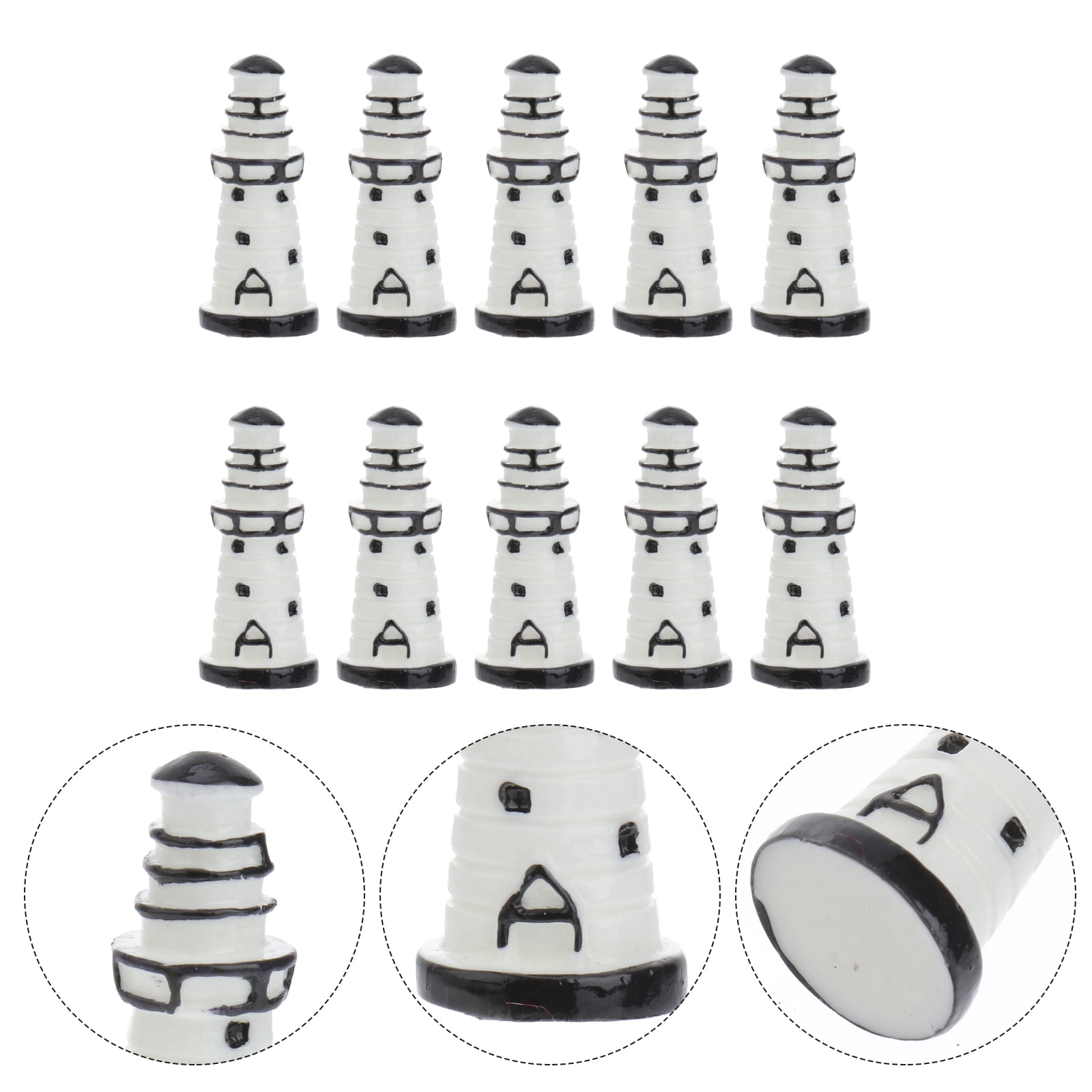 FRCOLOR Miniatures Dollhouse Accessories Resin Ornaments Assorted Color ...