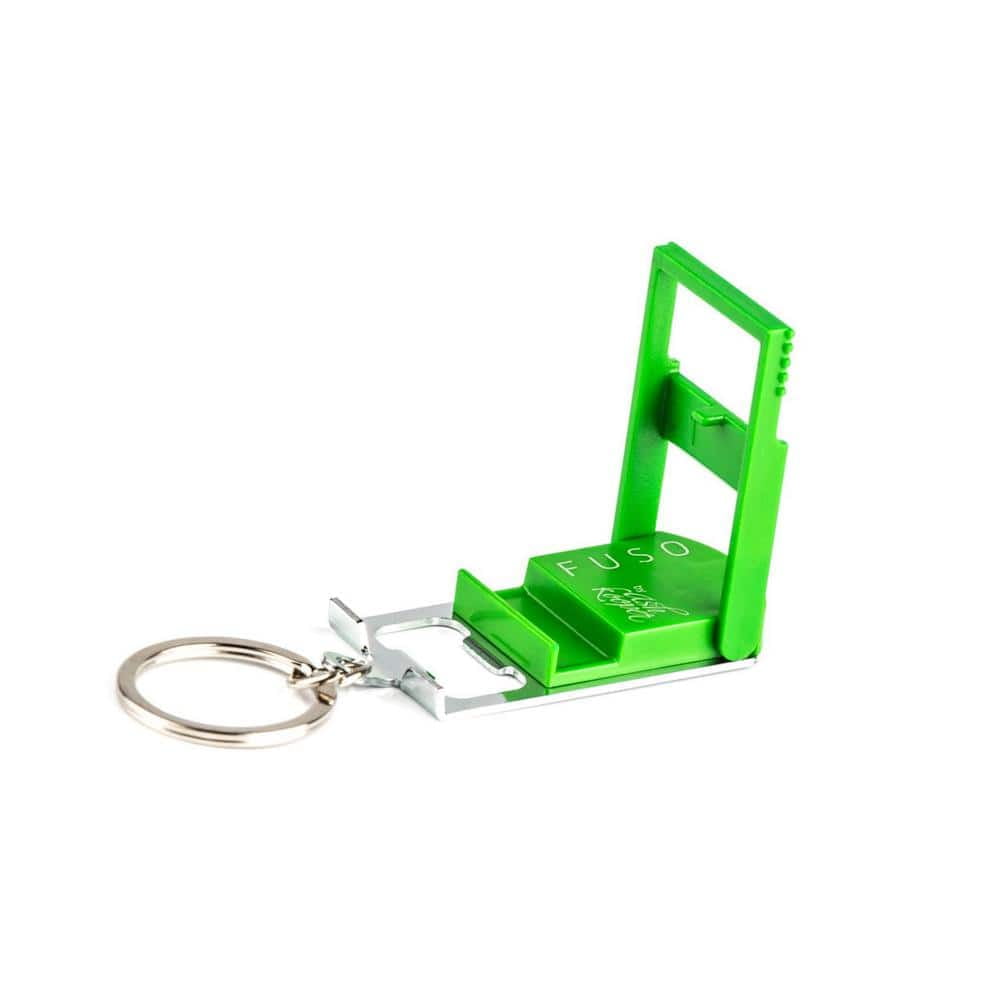 Micro-Light Smartphone Stand with Key Chain in Green Col, Bottle Opener ...