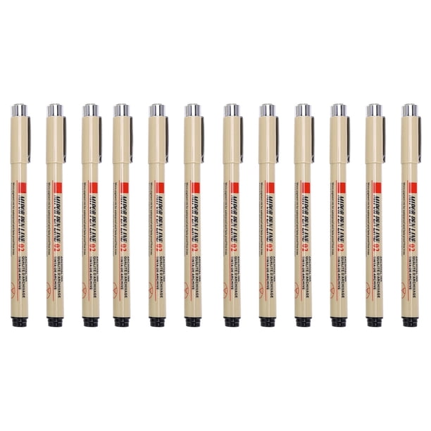Micro Line Pens, PIGA Archival Grade Ink 12Pcs Line Drawing Pen For ...